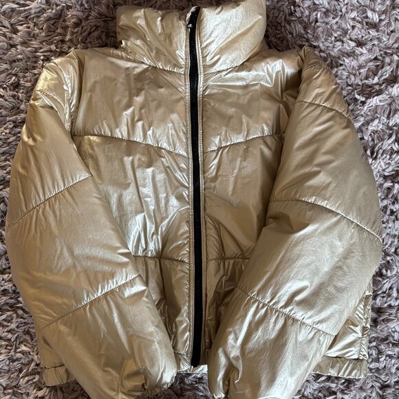 wild fable | Jackets & Coats | Wild Fable Gold Puffer Jacket | Poshmark